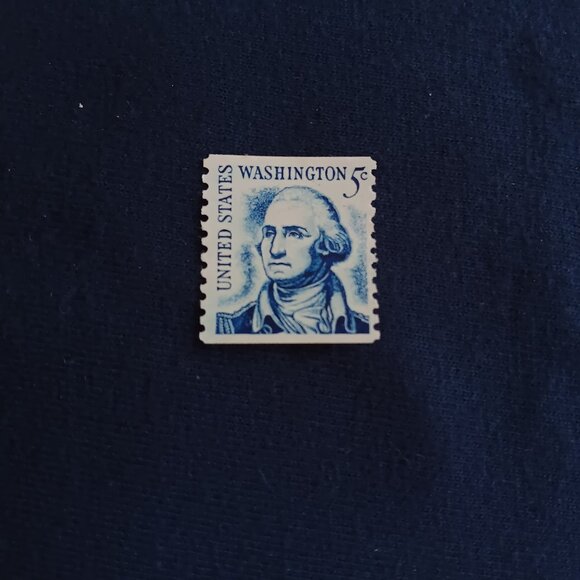 Design | George Washington 5 Cent Blue United States Postage Stamp ...
